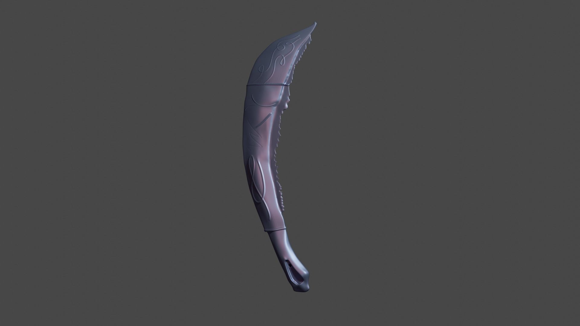 Sickle Teeth Tool 3D model 3D printable | CGTrader