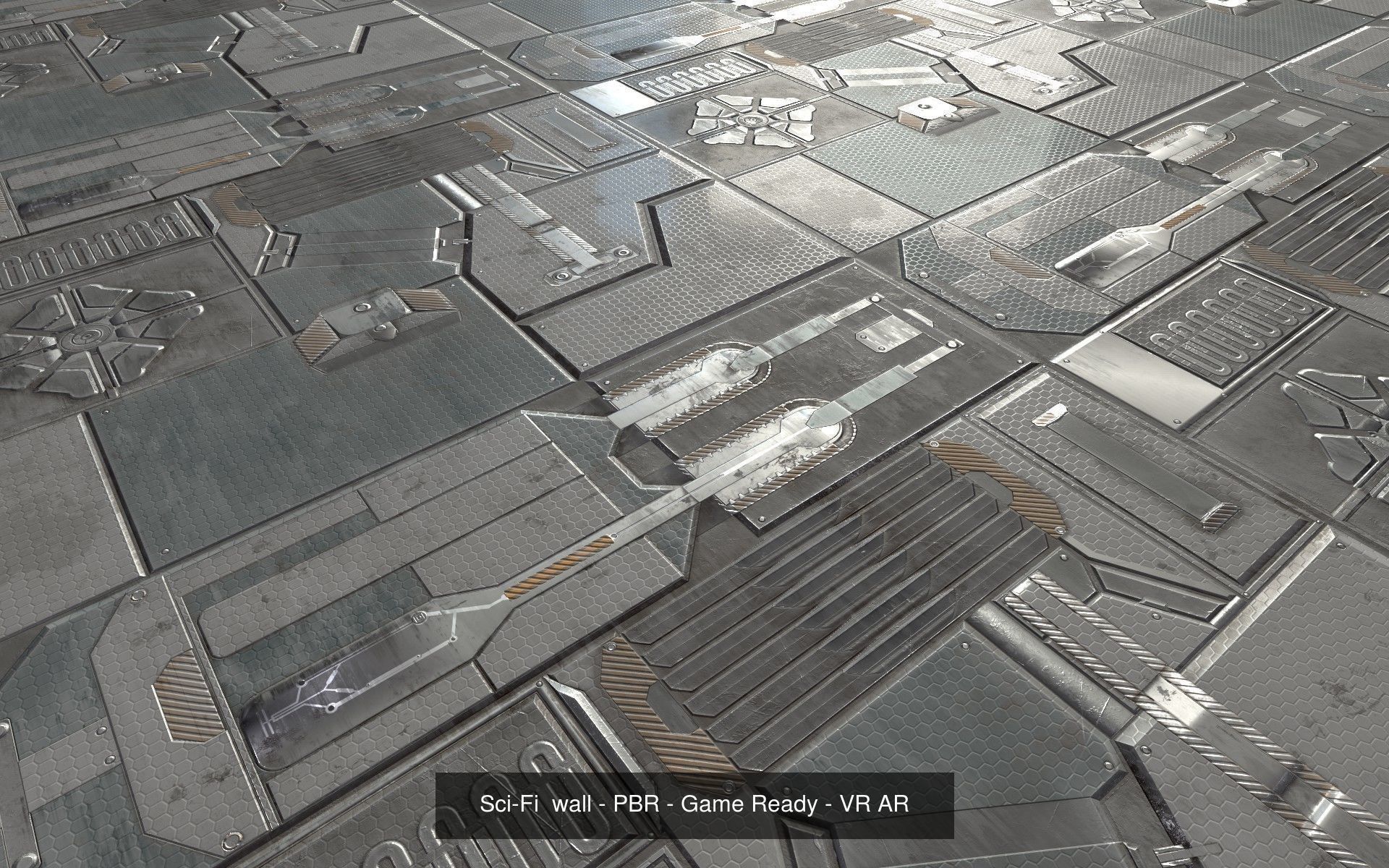 Cyberpunk architectural - construction - sci fi collection VR / AR ...