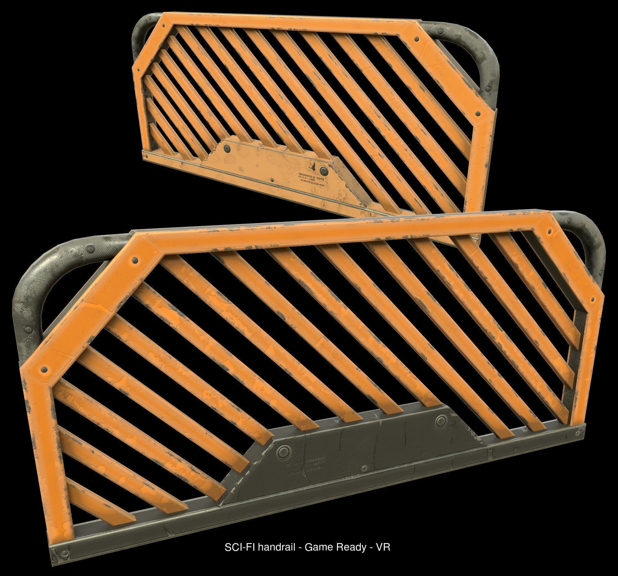 Cyberpunk architectural - construction - sci fi collection VR / AR ...