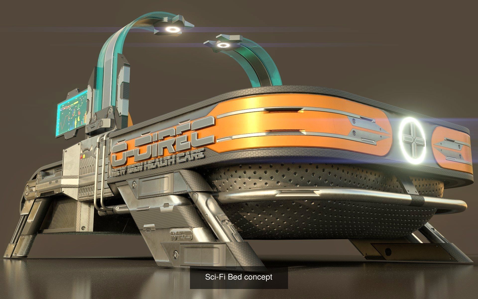 Cyberpunk architectural - construction - sci fi collection VR / AR ...