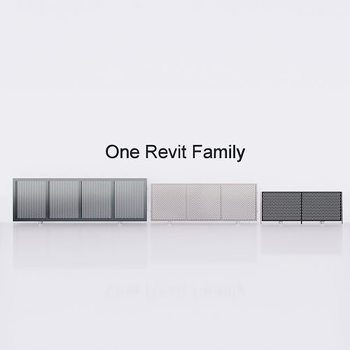 Sliding gate or door - Full parametric Revit Family 3D model | CGTrader Sliding gate or door - Full parametric Revit Family 3D model | CGTrader