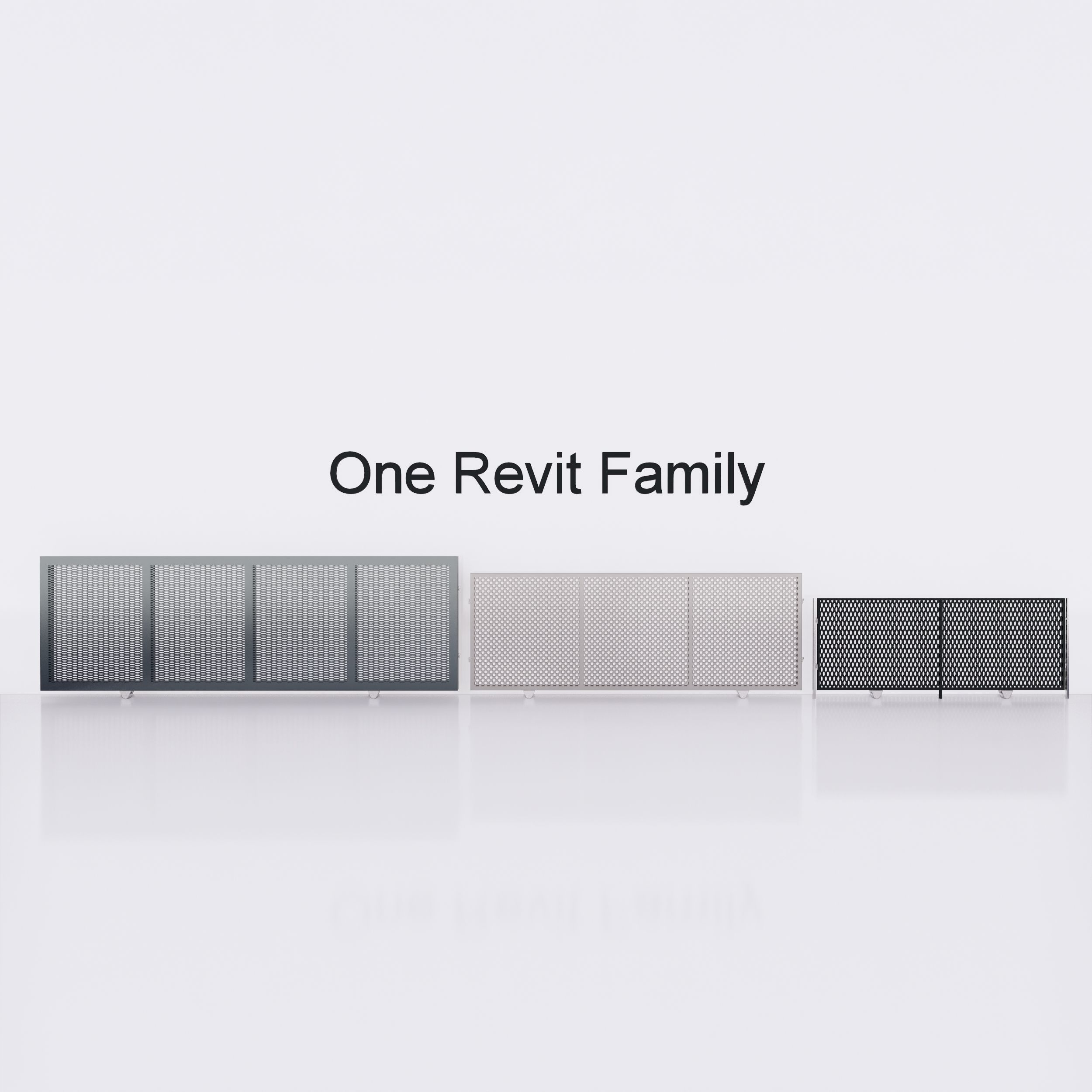 Sliding gate or door - Full parametric Revit Family 3D model | CGTrader