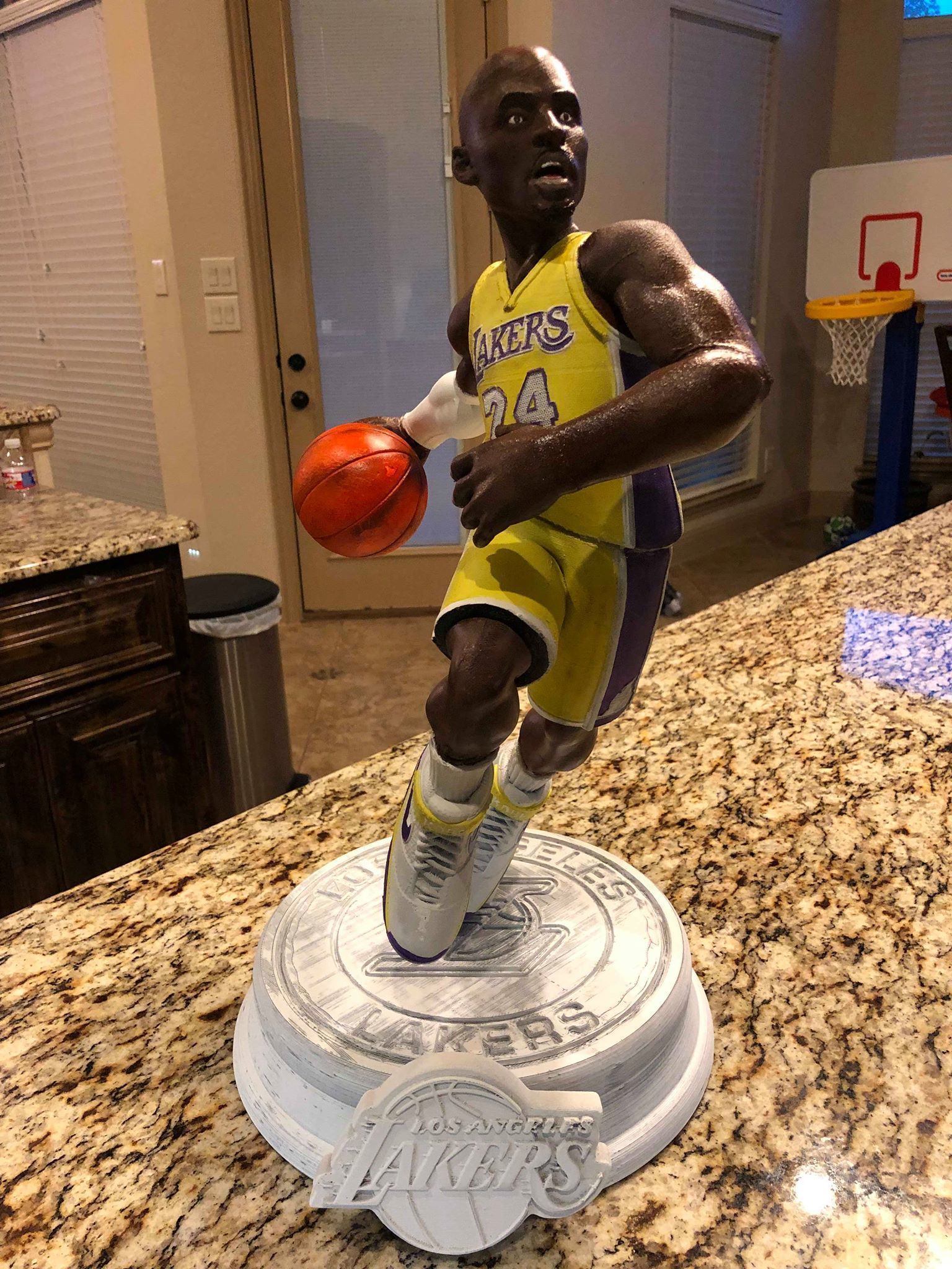 Kobe Bryant Lakers 3D model 3D printable | CGTrader