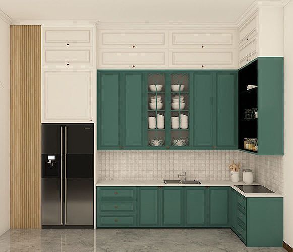A Kitchen modern design 3D model 3D printable | CGTrader