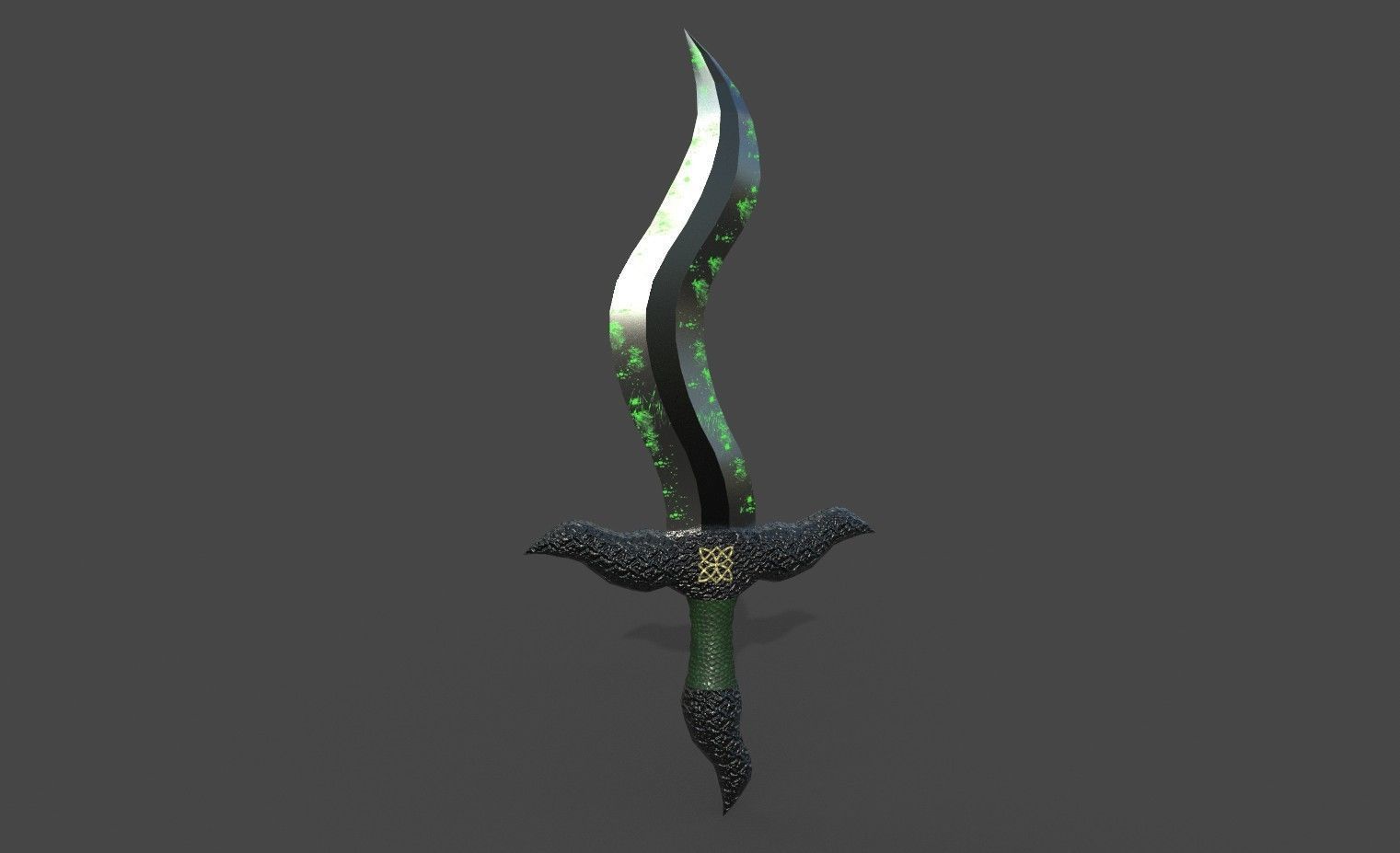 3D model Poisoned Dagger VR / AR / low-poly | CGTrader