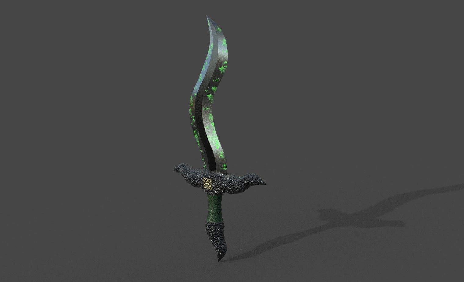 3D model Poisoned Dagger VR / AR / low-poly | CGTrader
