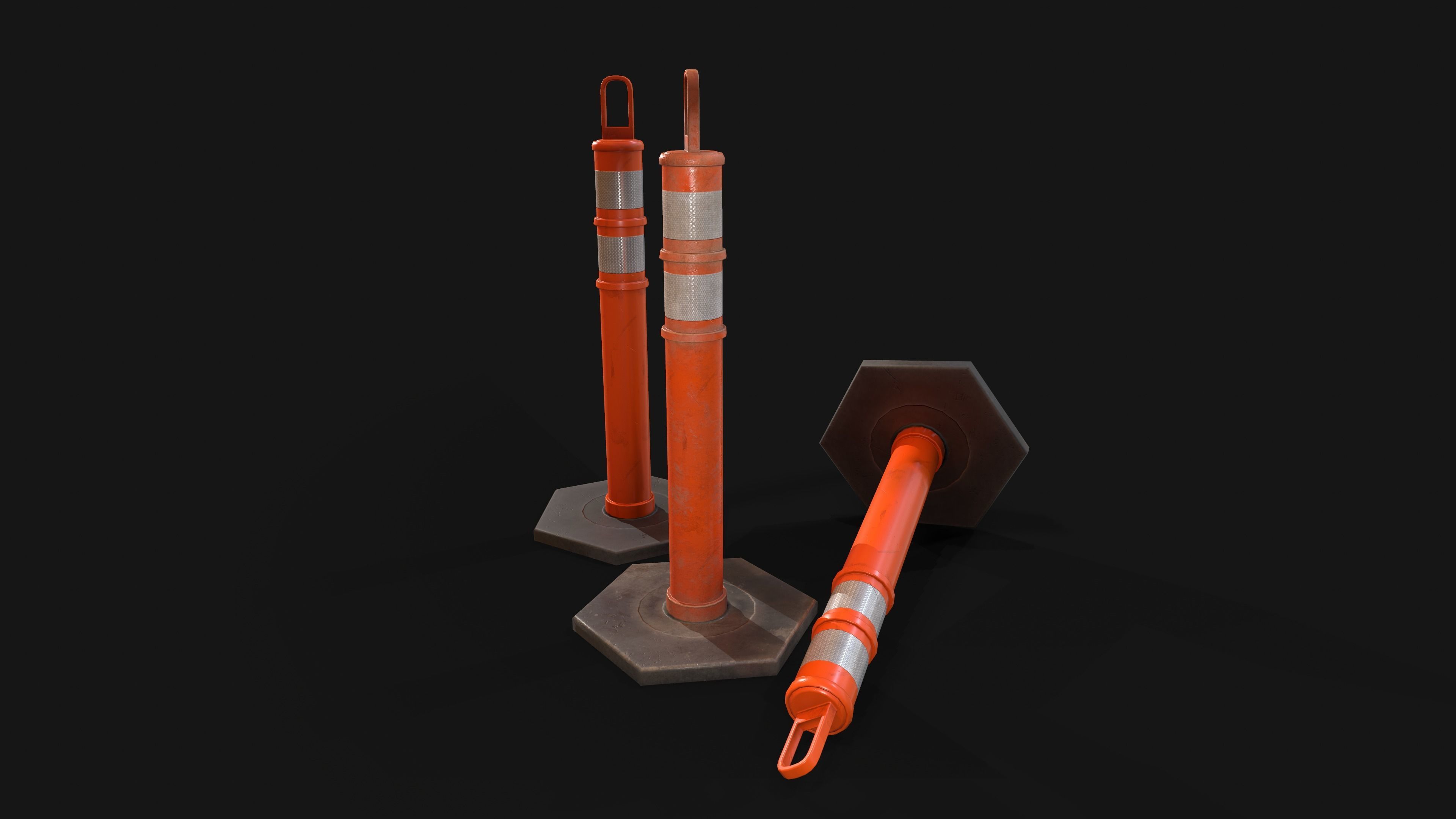 3D model Traffic Portable Delineator VR / AR / low-poly | CGTrader