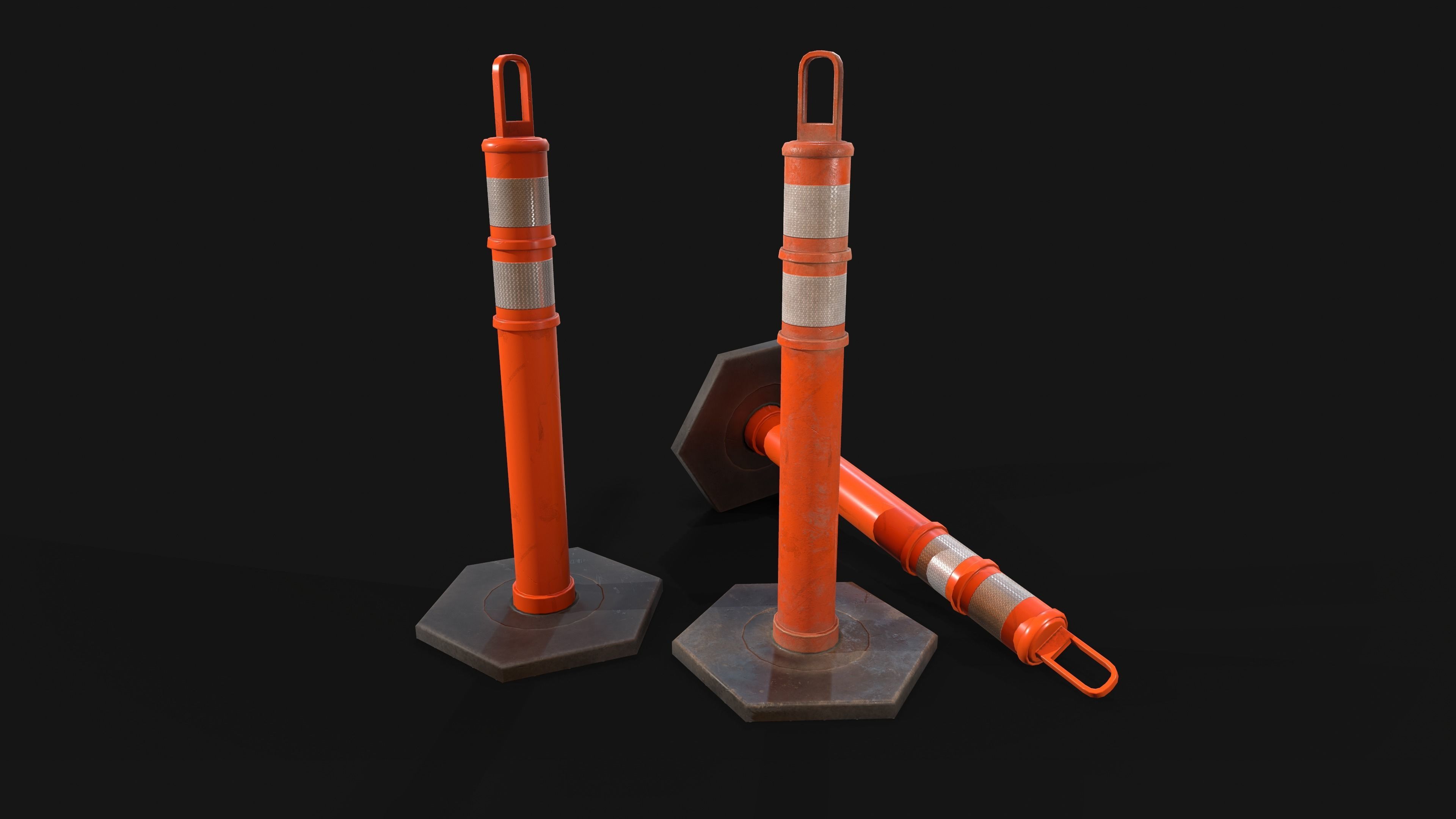 3D model Traffic Portable Delineator VR / AR / low-poly | CGTrader