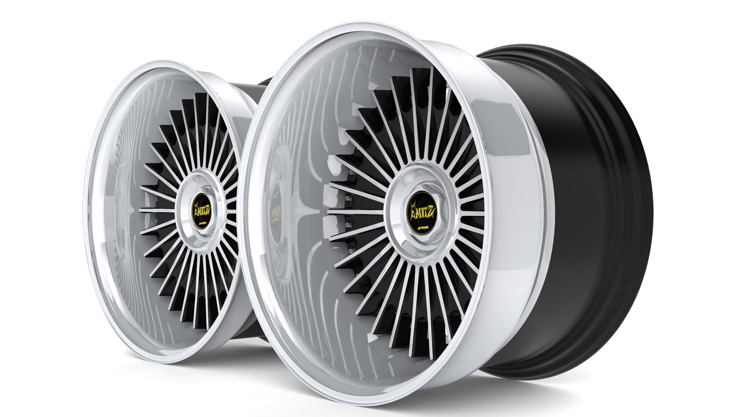 WORK EMITZ Wheels Version 2 3D model | CGTrader
