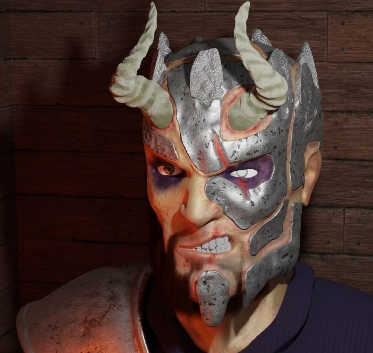 The inquisitor Corrupted Warrior 3D model rigged | CGTrader