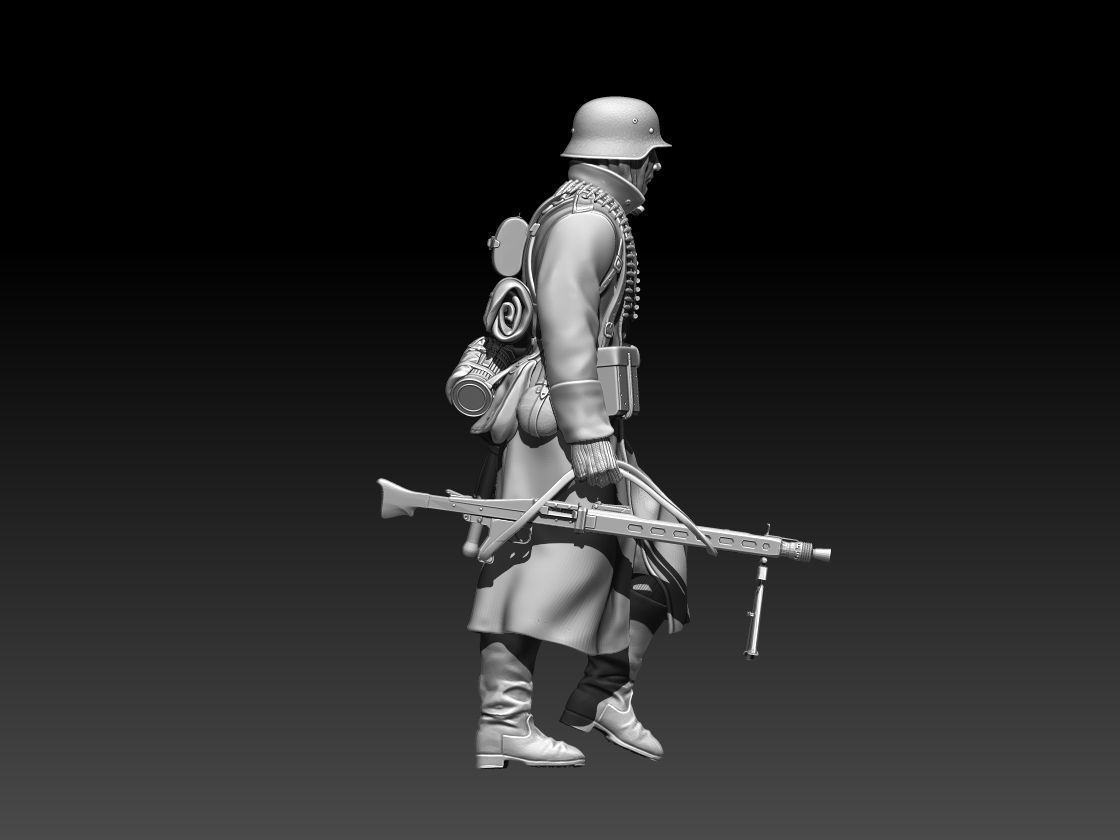 German soldier 3D model 3D printable | CGTrader