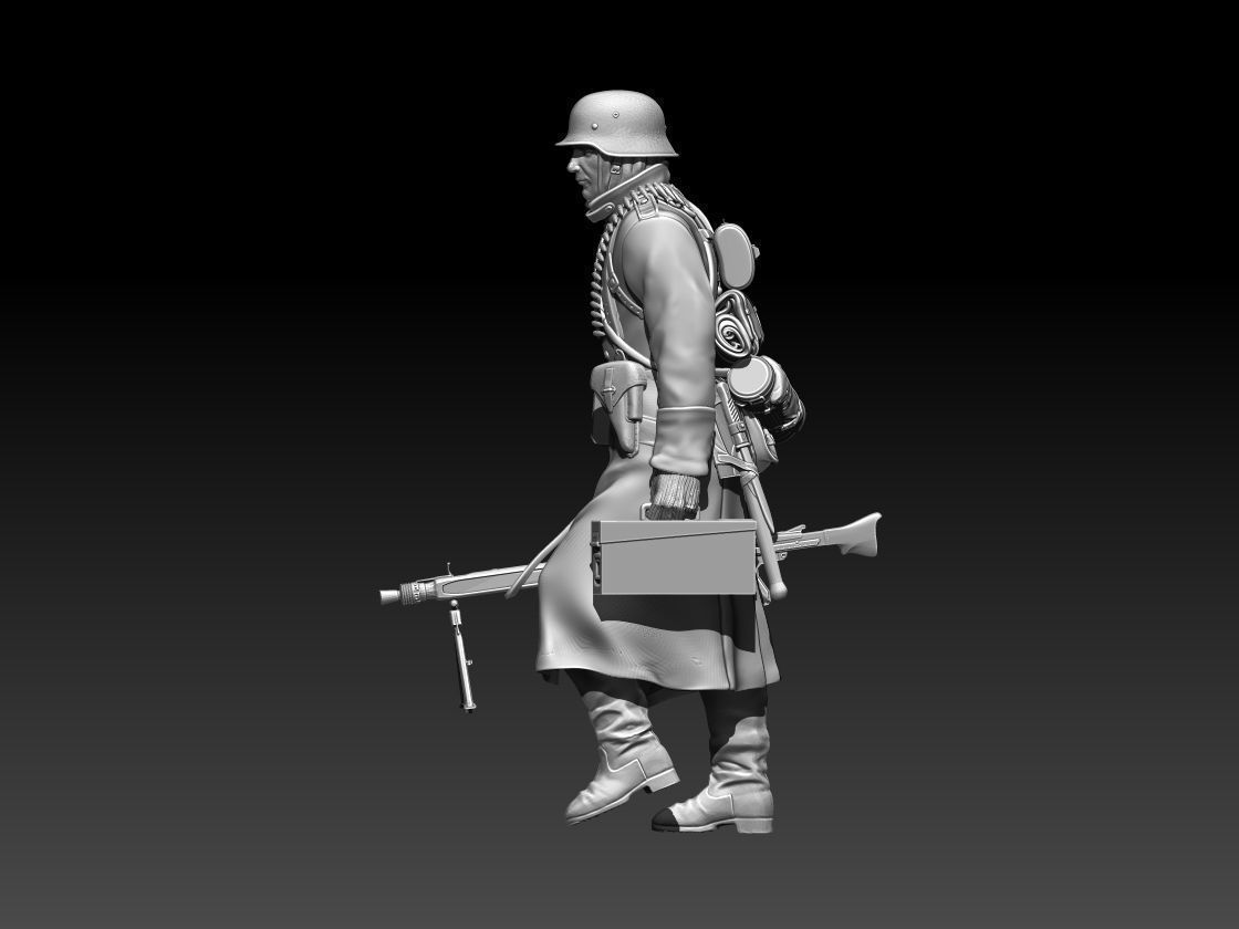 German soldier 3D model 3D printable | CGTrader