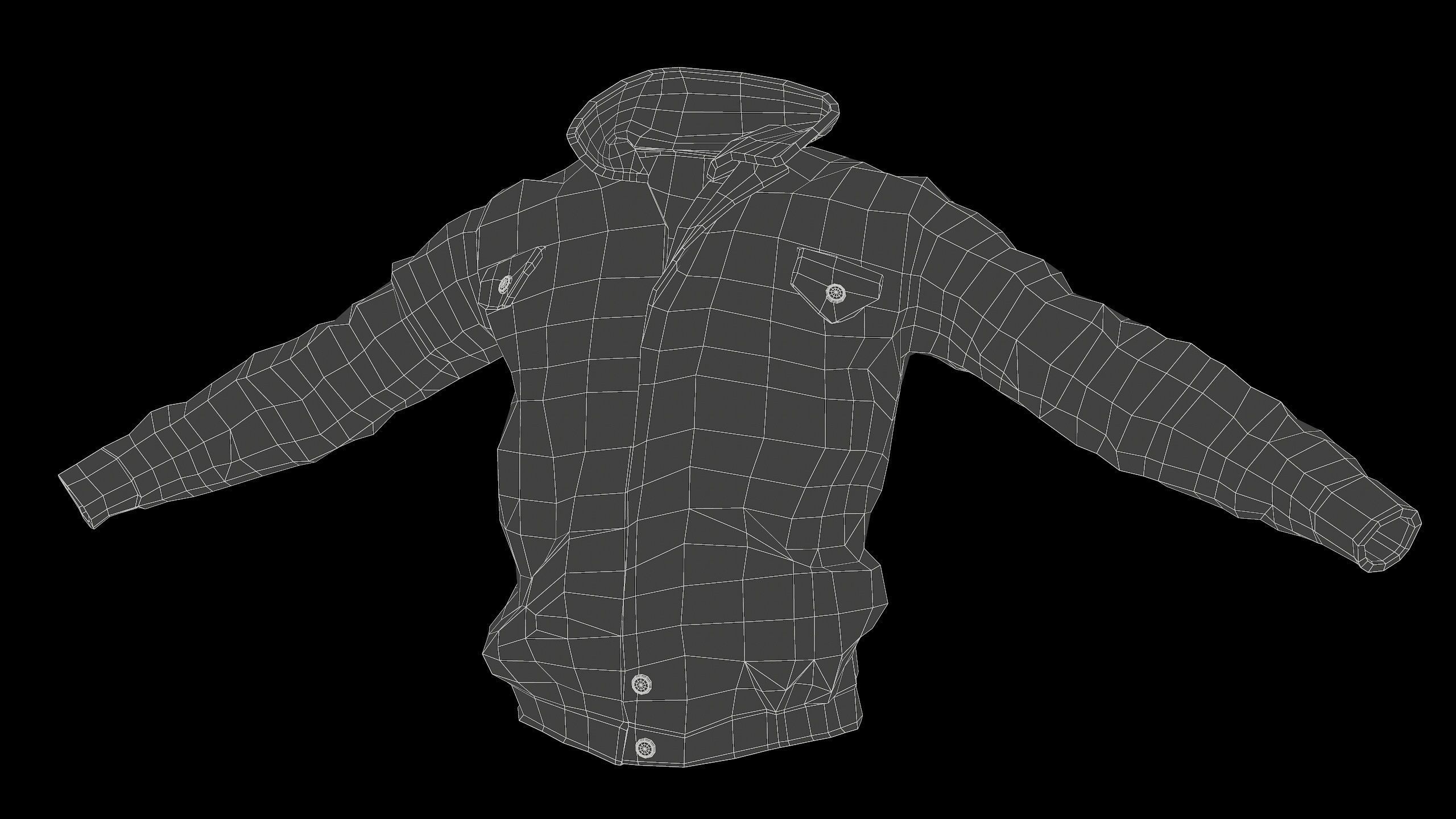 Army Jacket free VR / AR / low-poly 3D model | CGTrader