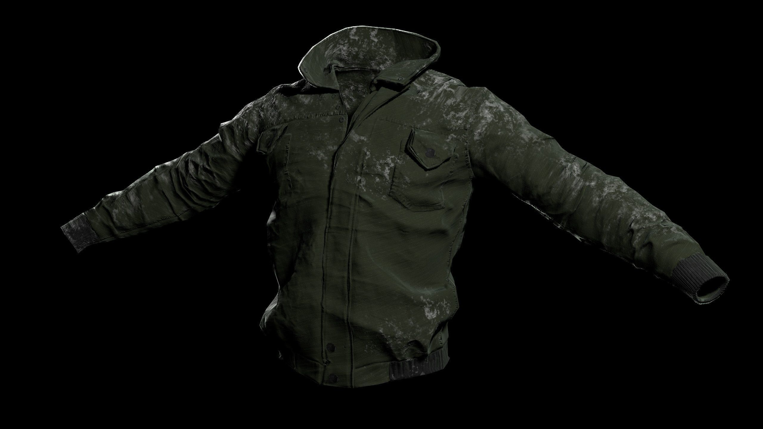 Army Jacket free VR / AR / low-poly 3D model | CGTrader