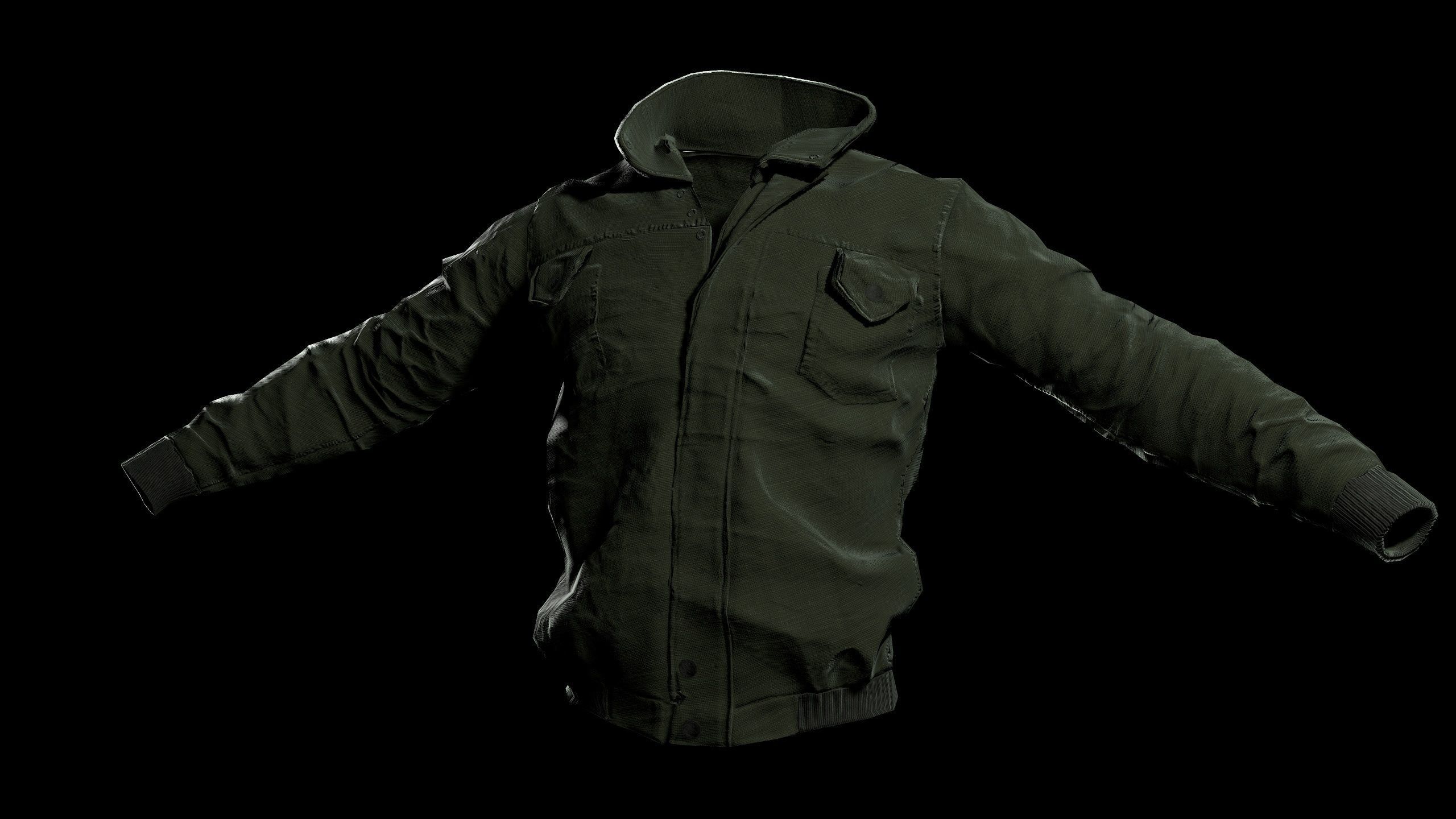 Army Jacket free VR / AR / low-poly 3D model | CGTrader