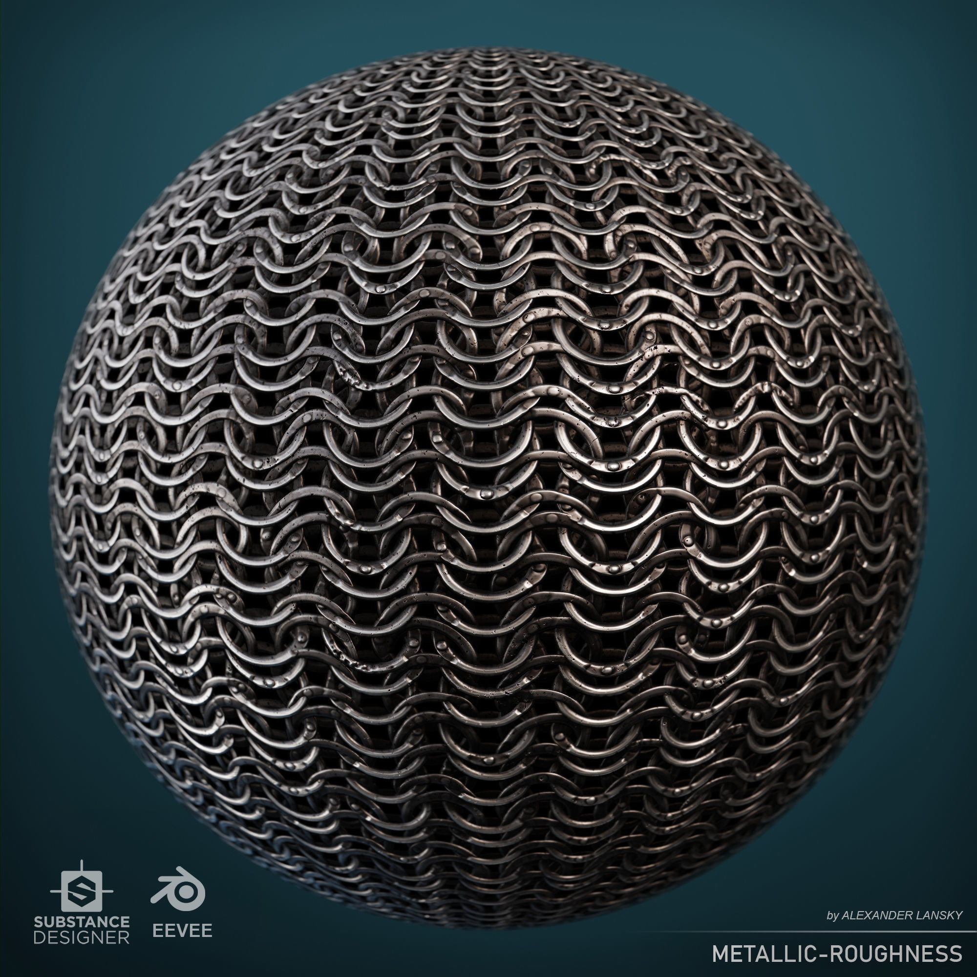 Texture Riveted chainmail seamless material VR / AR / low-poly | CGTrader