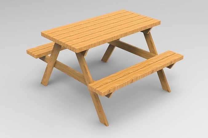 3D model Outdoor Table VR / AR / low-poly | CGTrader