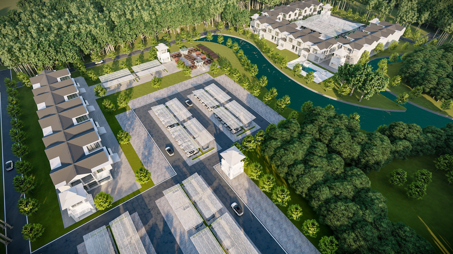 Master plan of housing apartments 3d model 3D model | CGTrader