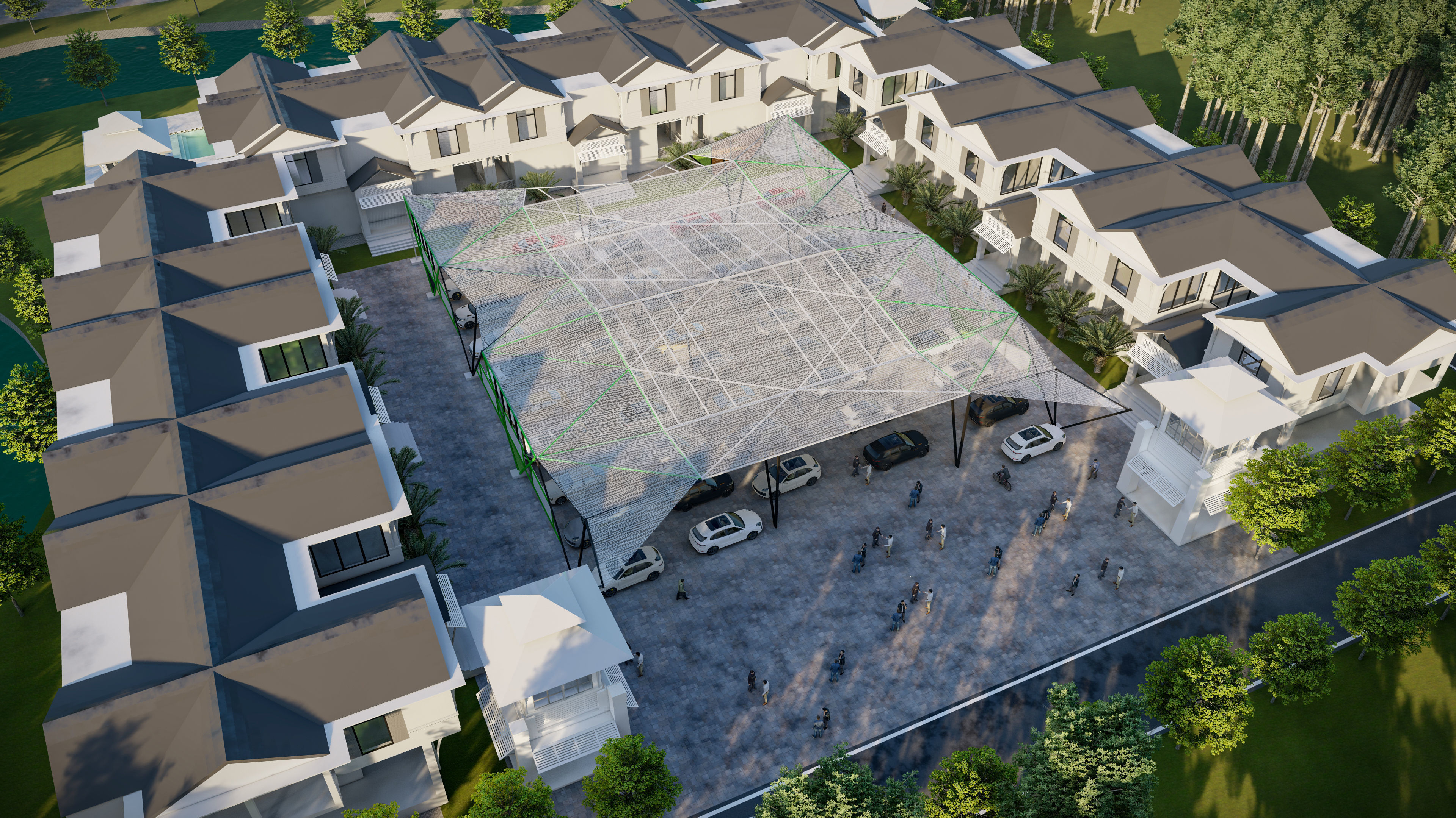 Master plan of housing apartments 3d model 3D model | CGTrader