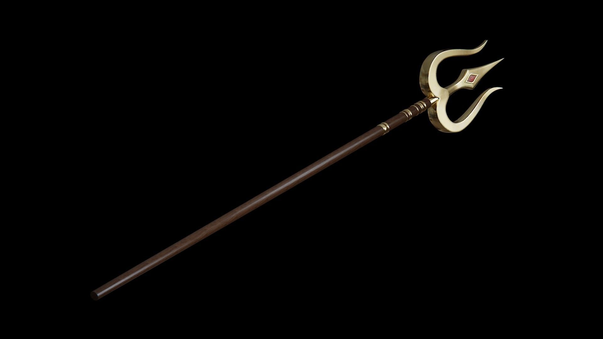 3D model Trishul of Lord Shiva VR / AR / low-poly | CGTrader