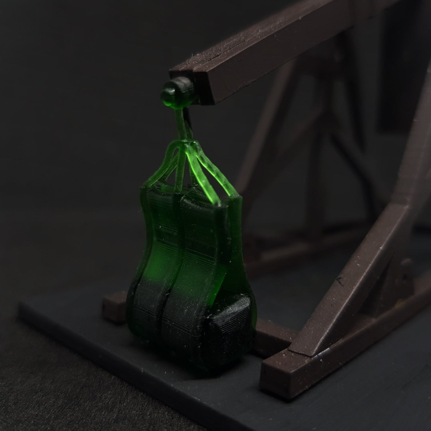 Trebuchet Sling and Shot 3D model 3D printable | CGTrader