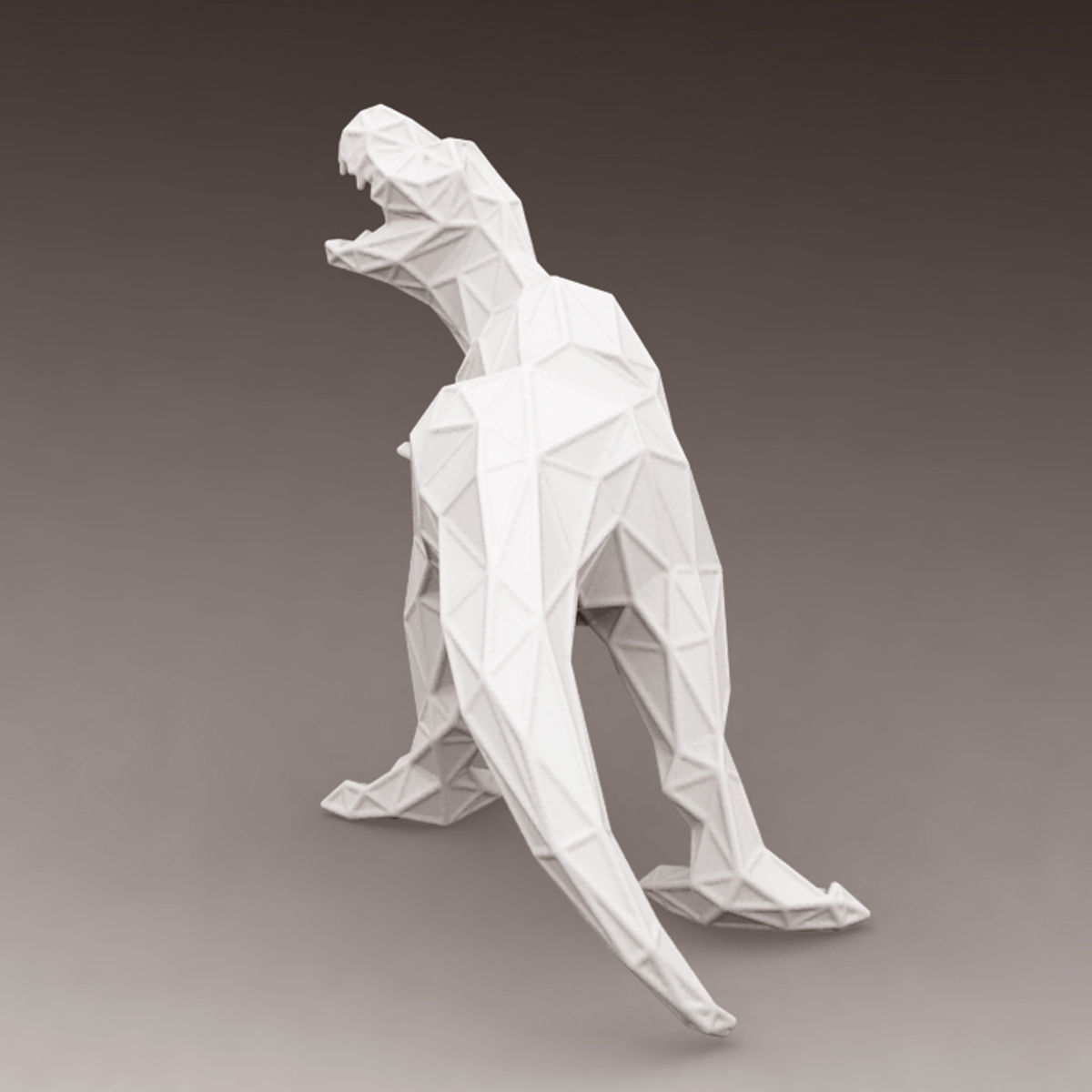 3D PRINTED MODEL T-REX-DESIGN-TRIANGULATE 3D model 3D printable | CGTrader