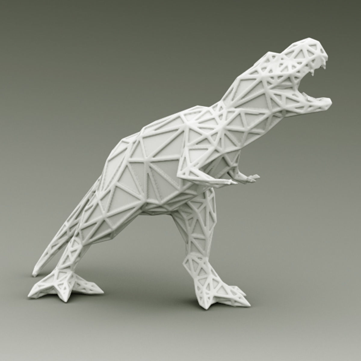 3D PRINTED MODEL T-REX-Prominent-triangulate-design 3D model 3D ...