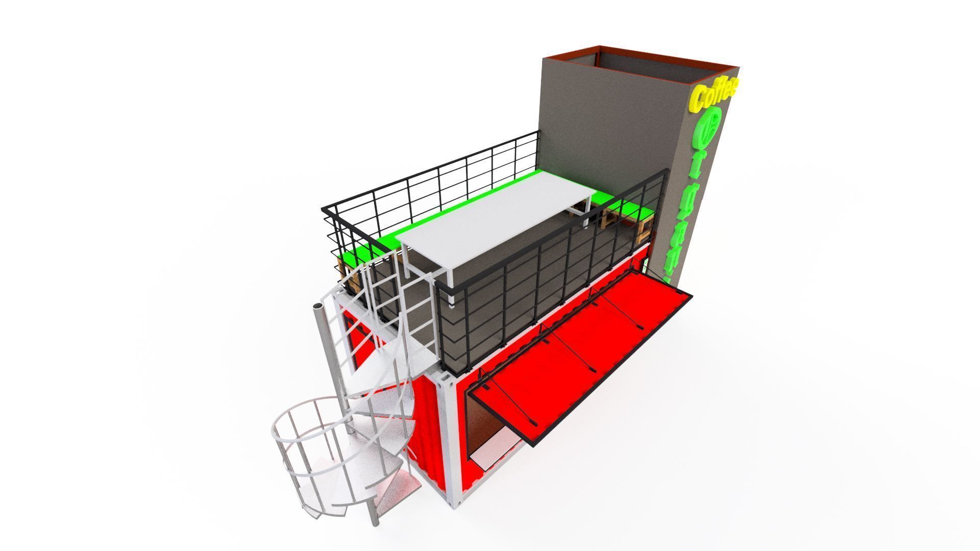 Coffee Container 3D model | CGTrader