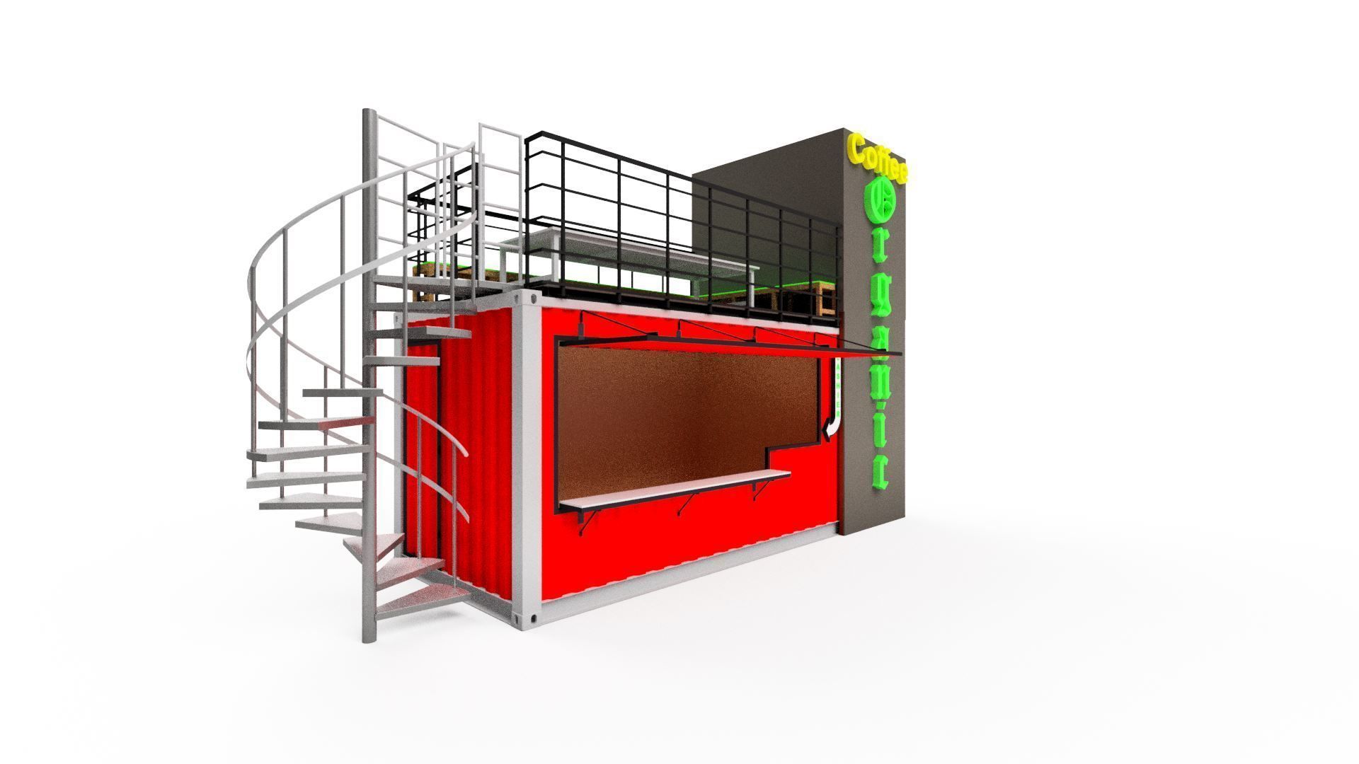 Coffee Container 3D model | CGTrader