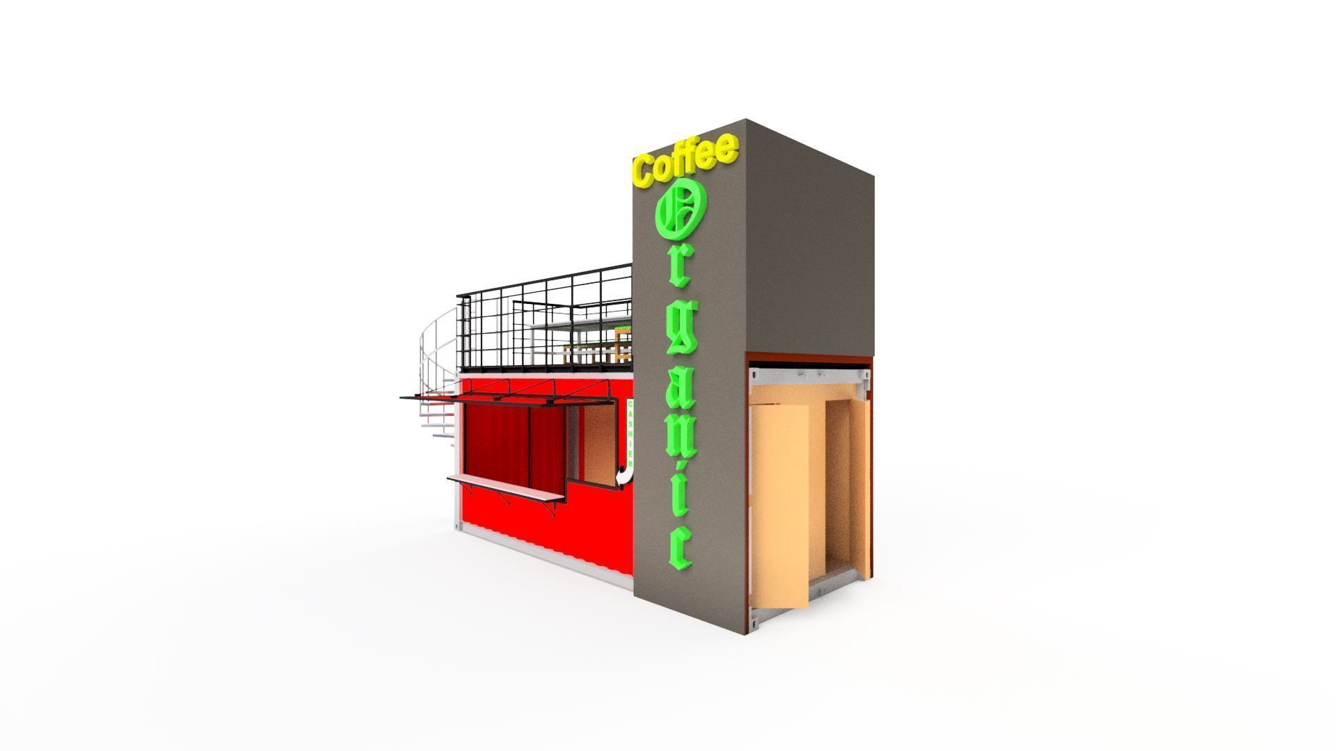 Coffee Container 3D model | CGTrader