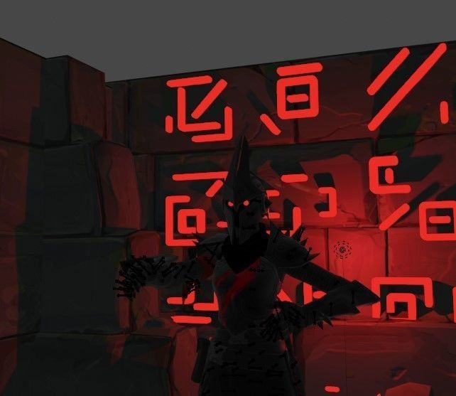 Black knight Fortnite in ruins scene Season3 blender file free VR / AR ...