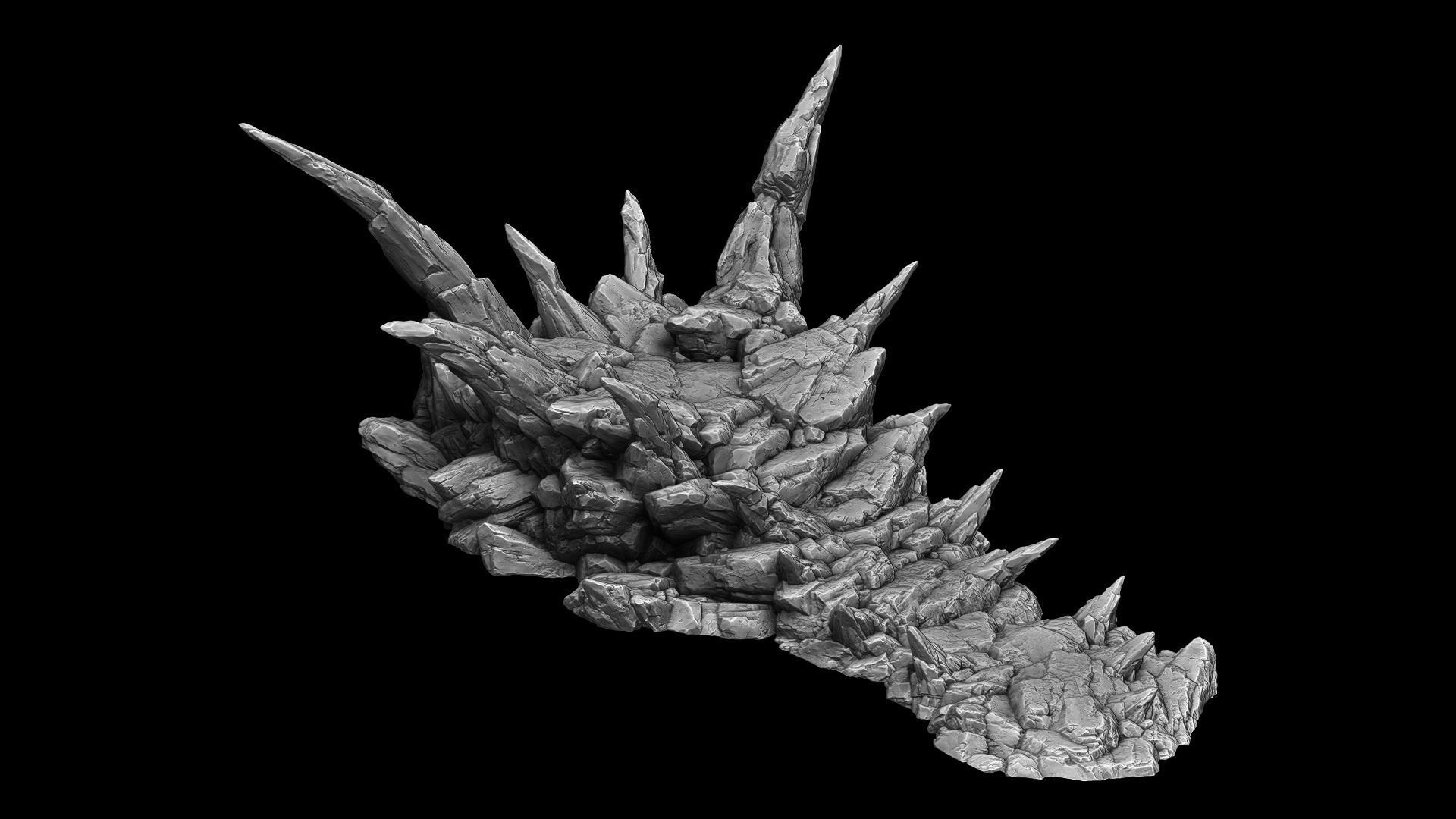 Sharp Rock Base for Collectible Figures and Dioramas 3D model 3D ...