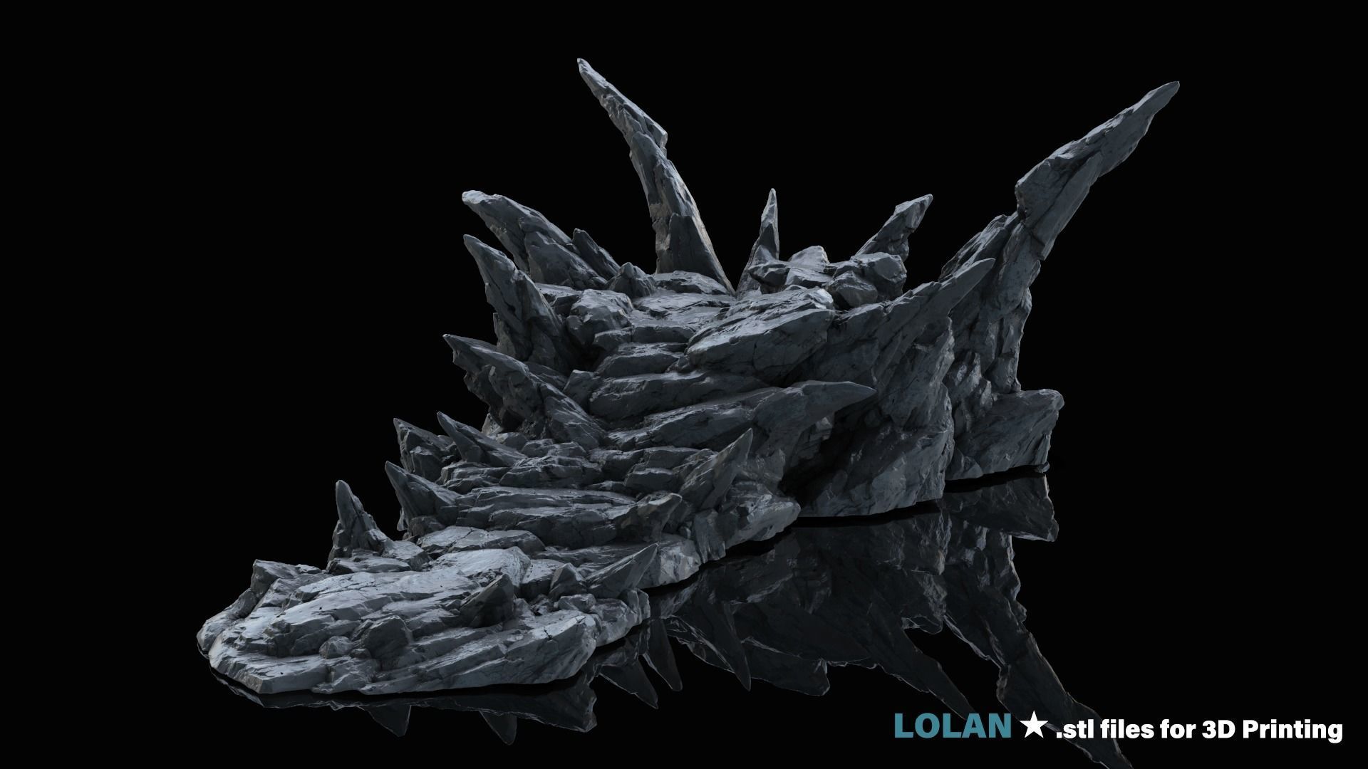 Sharp Rock Base for Collectible Figures and Dioramas 3D model 3D ...