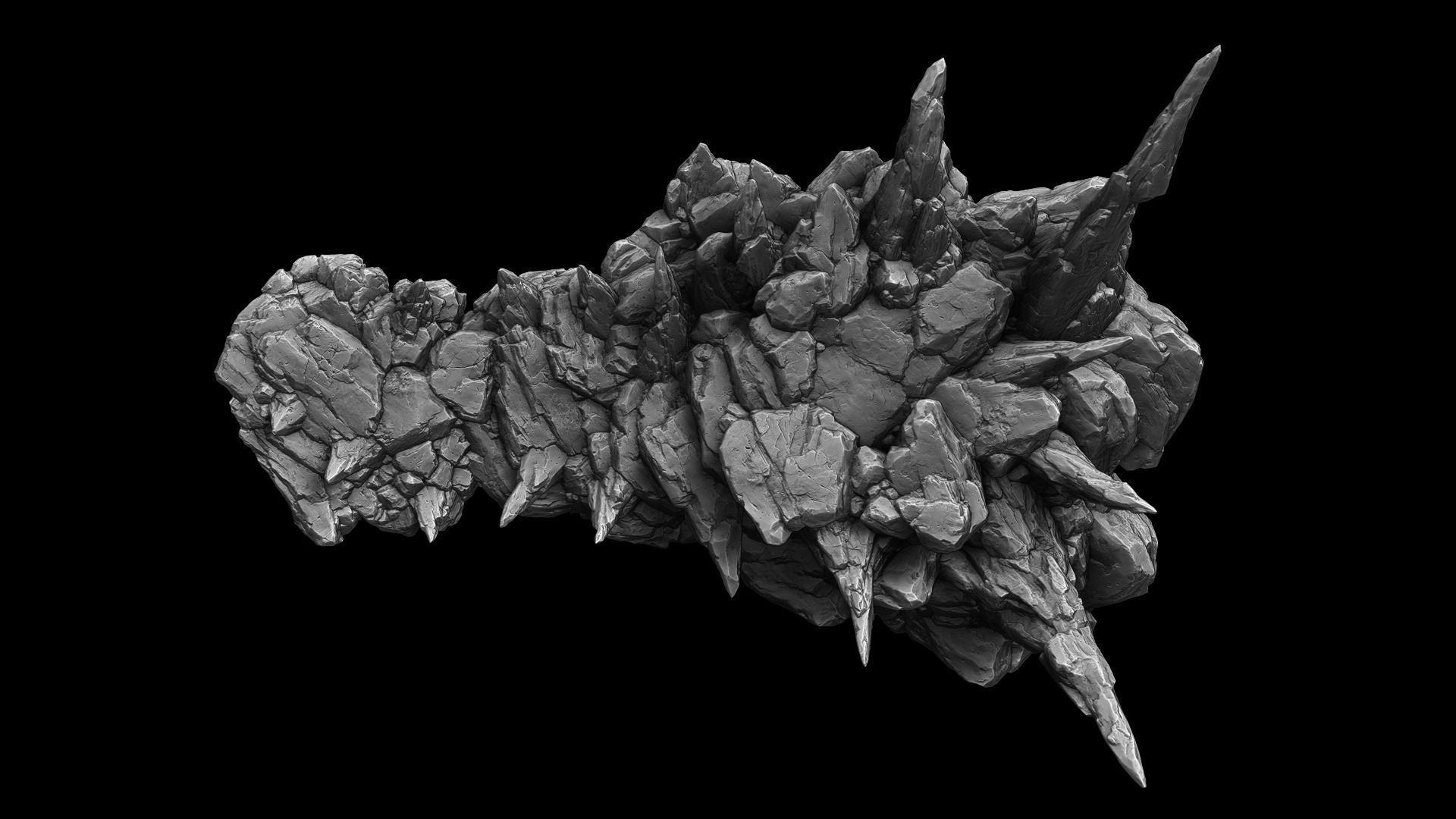 Sharp Rock Base for Collectible Figures and Dioramas 3D model 3D ...