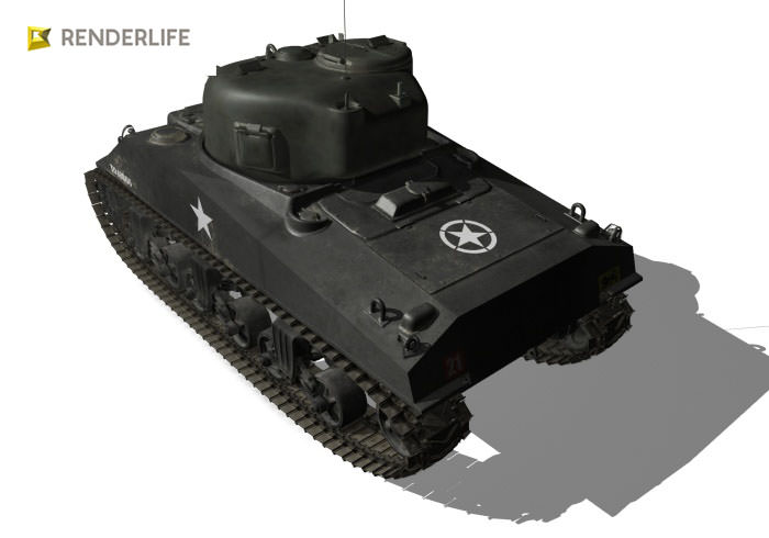 Sherman Tank V 3D model | CGTrader
