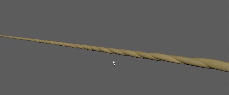 String wooden stick 3D model rigged | CGTrader
