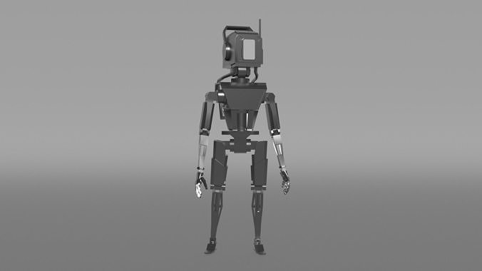 Robot Chester free VR / AR / low-poly 3D model rigged | CGTrader
