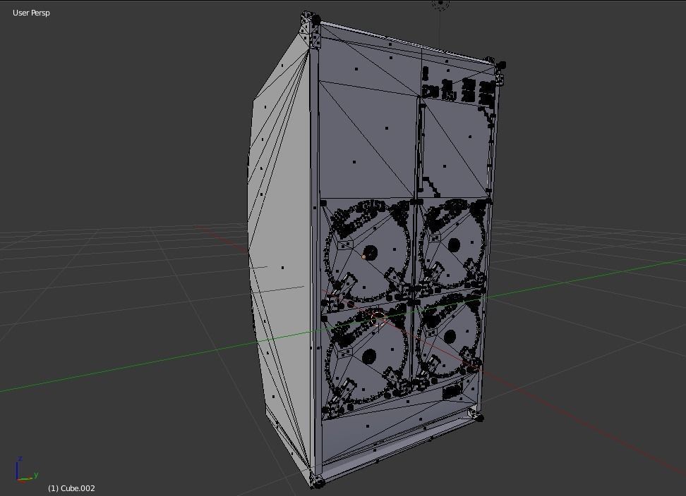 3D model ISS Payload Rack ISPR featuring the MELFI Laboratory VR / AR ...