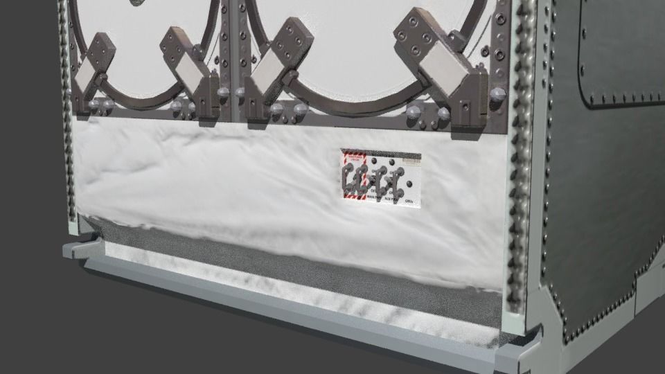 3D model ISS Payload Rack ISPR featuring the MELFI Laboratory VR / AR ...