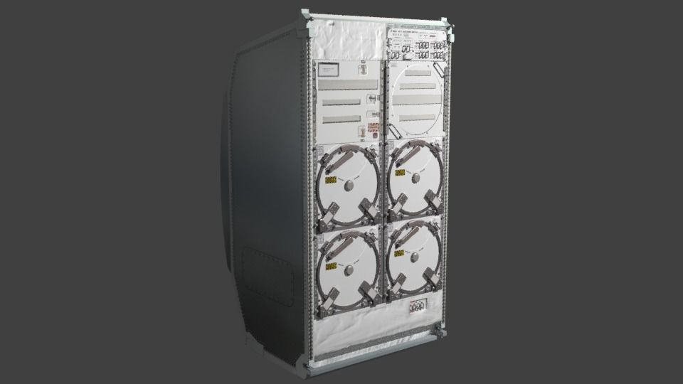 3D model ISS Payload Rack ISPR featuring the MELFI Laboratory VR / AR ...