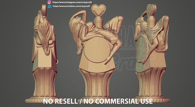 Possession statues of angels and demons 3D model 3D printable | CGTrader