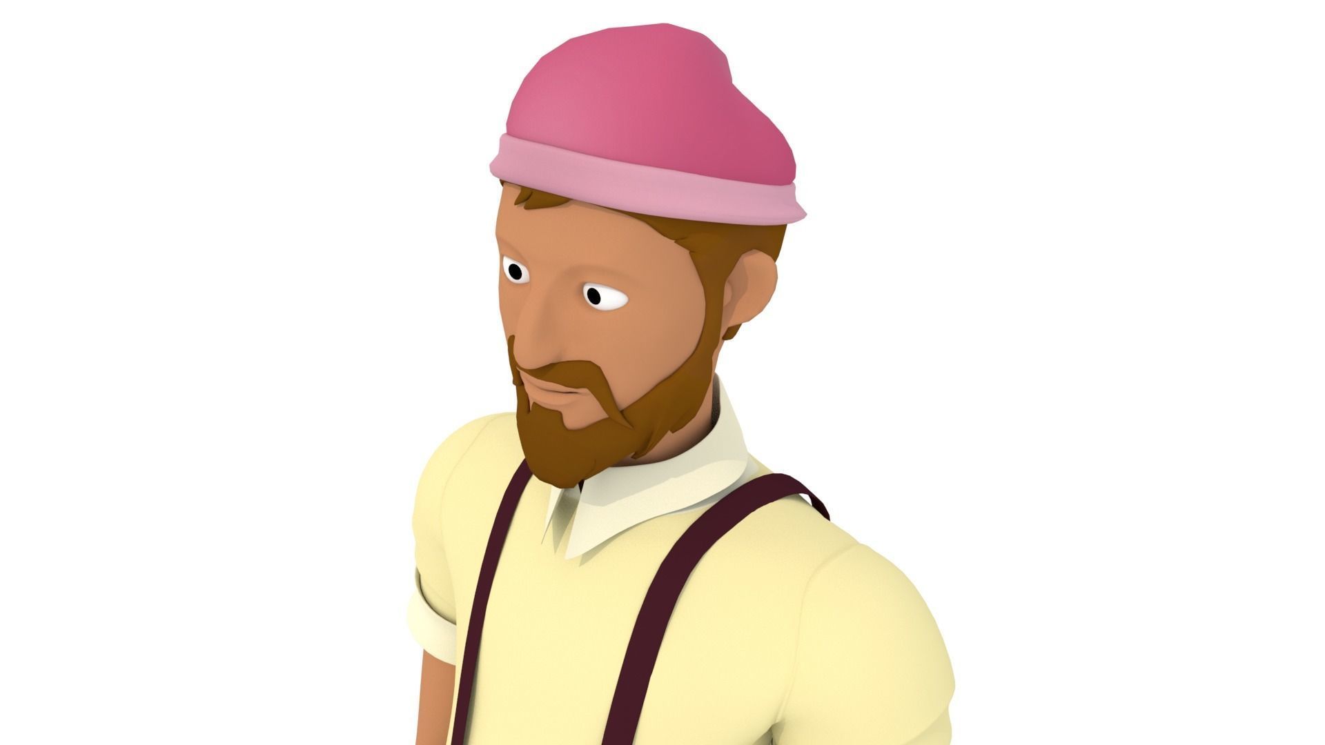 3D cartoon fat human character 3D model animated rigged | CGTrader