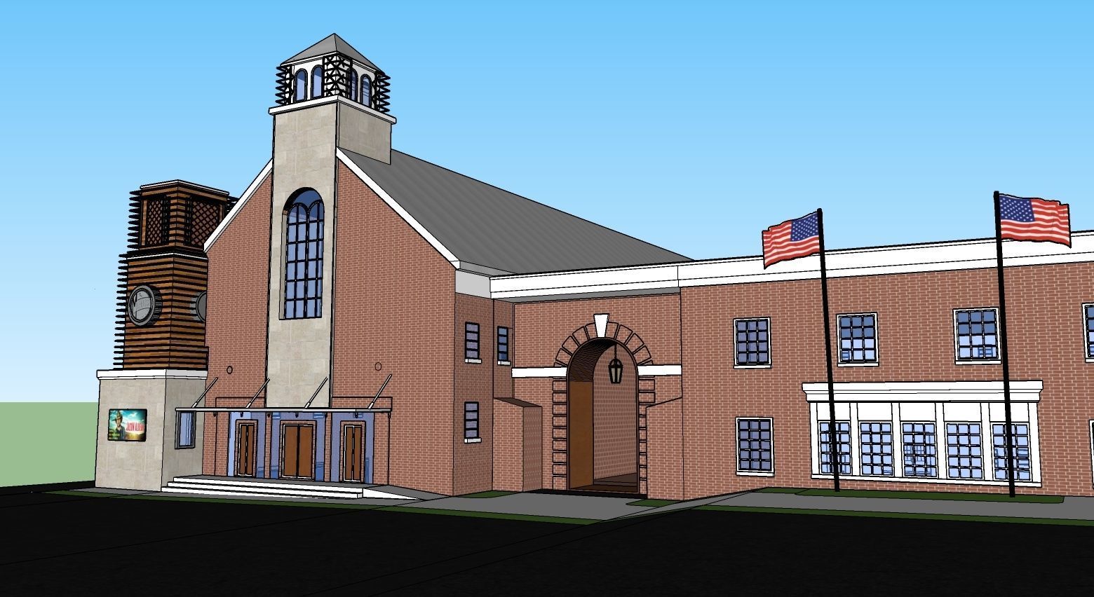 Church model design 3d sketchup model 3D model | CGTrader