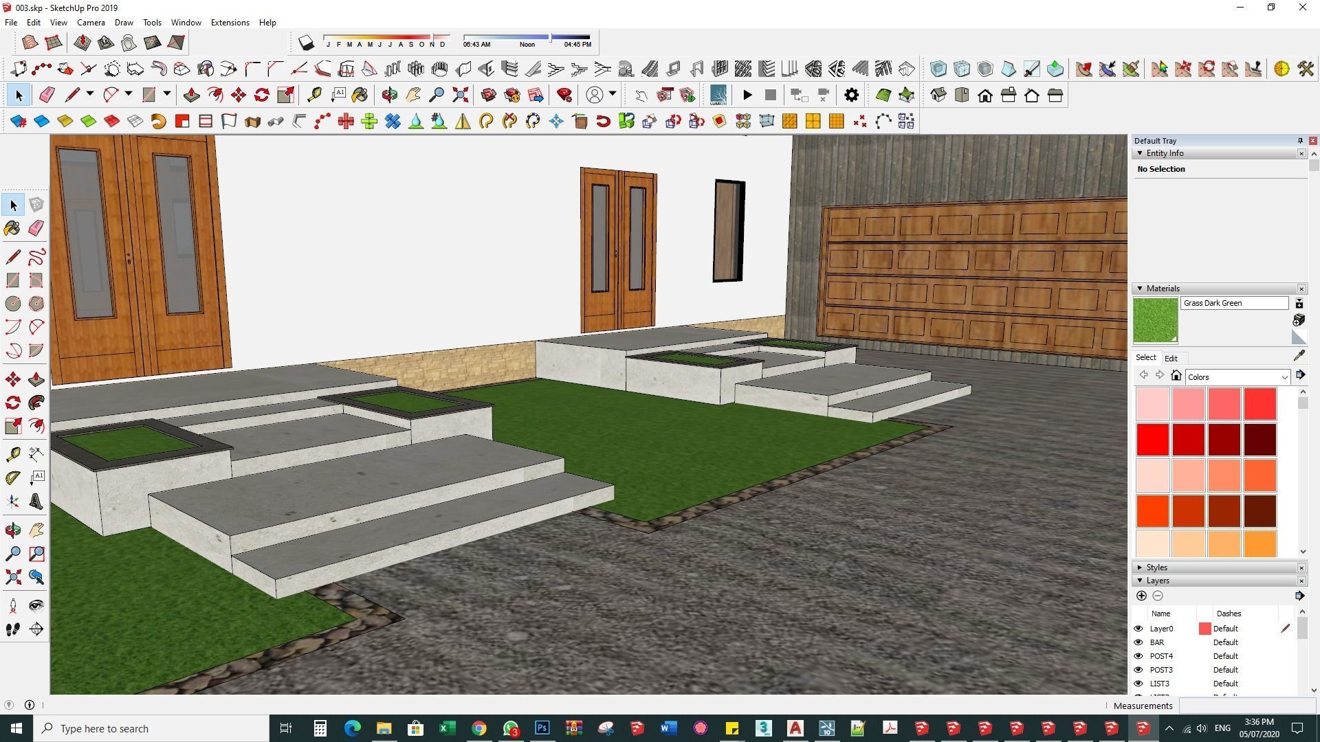 LANDSCAPE BACKYARD DESIGN OF LUXURY HOUSE 3D model 3D model | CGTrader