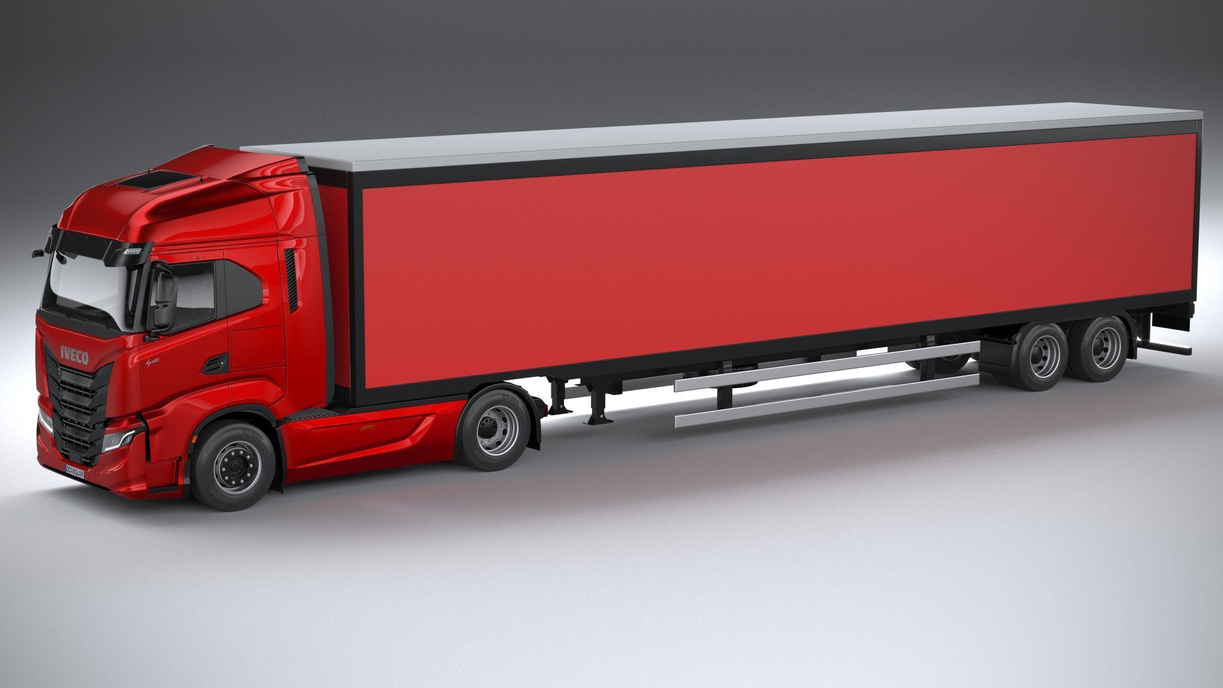 Iveco S-way 2021 trailer 3D model | CGTrader