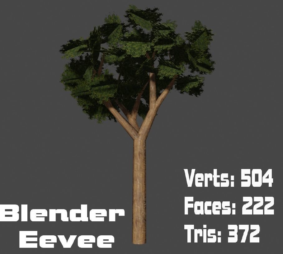 3D model Brazilian Cherry Locust Remodeled Jatoba PBR Lowpoly Tree VR ...