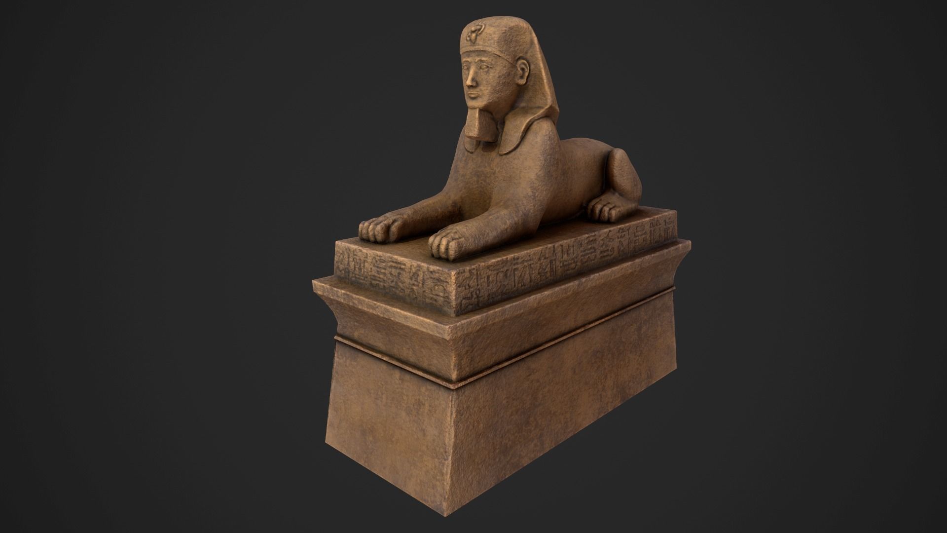3D model Sphinx egyptian statue VR / AR / low-poly | CGTrader