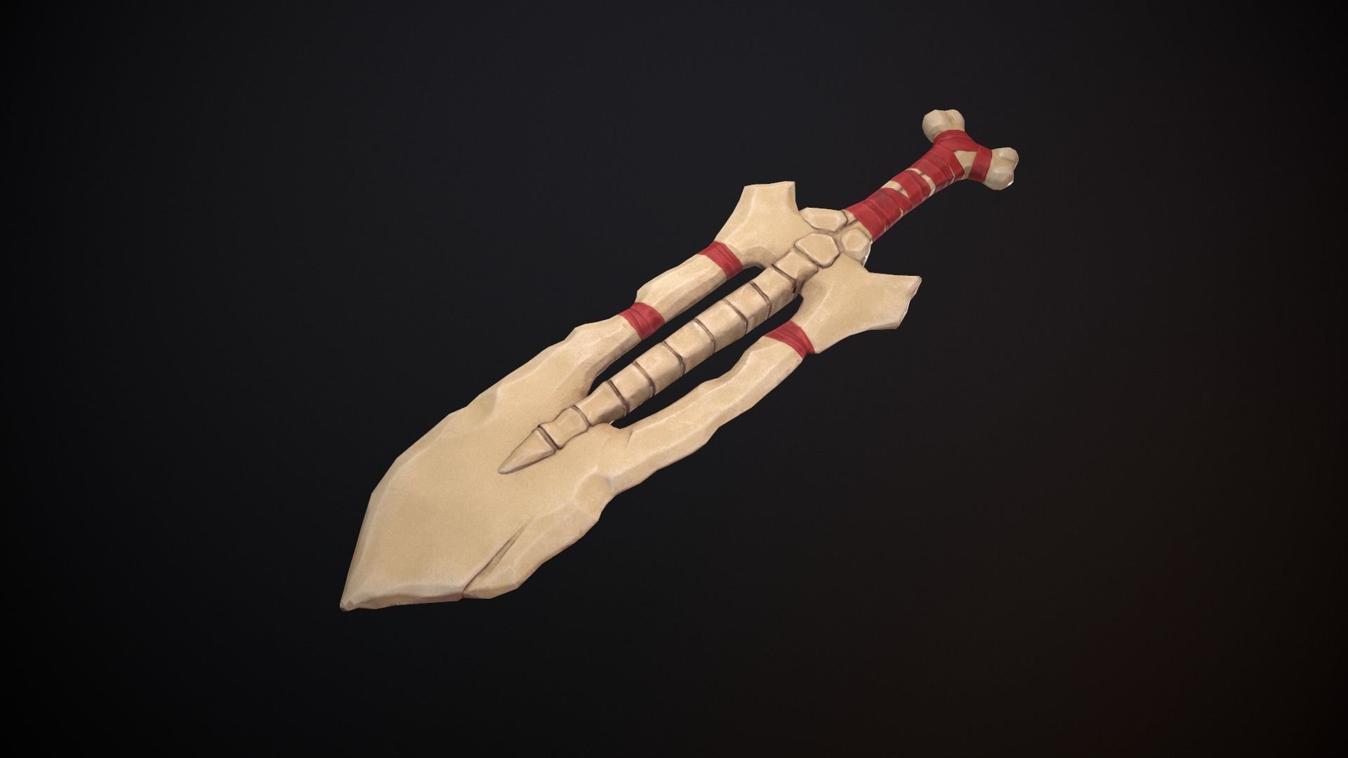 Bone sword free 3D model | CGTrader
