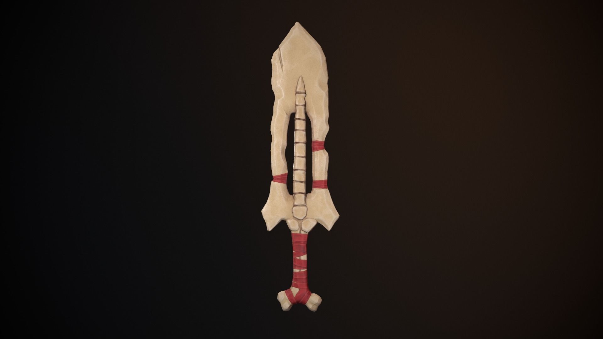 Bone sword free 3D model | CGTrader