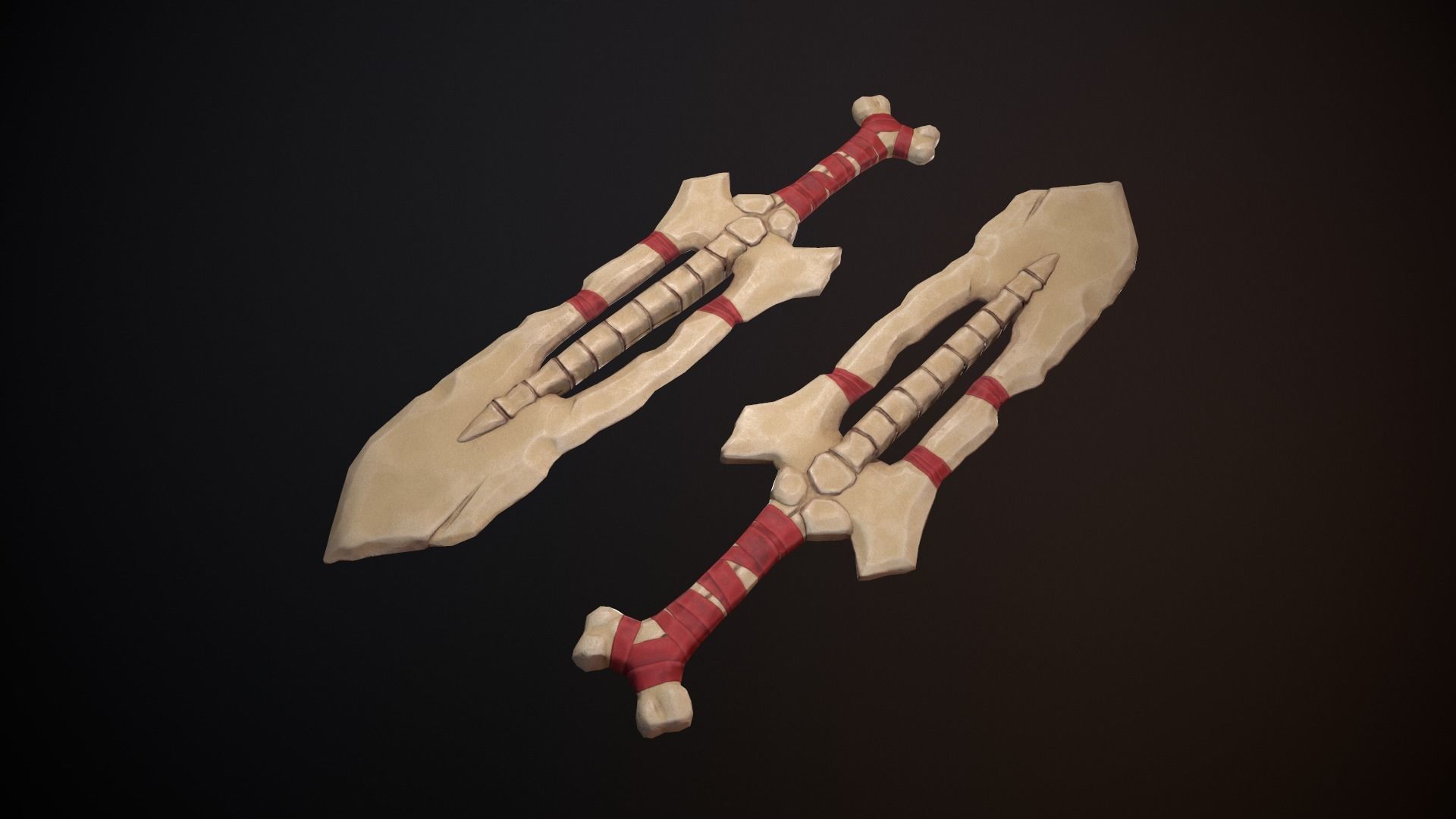 Bone sword free 3D model | CGTrader